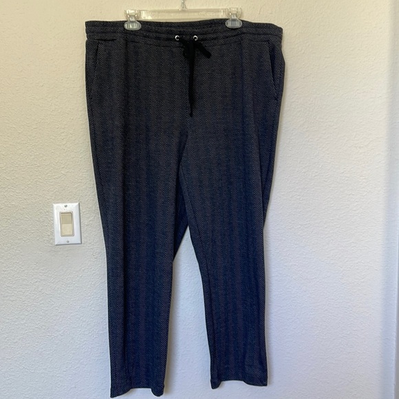 LOFT | Pants & Jumpsuits | Loft Herringbone Elasticized Drawstring ...